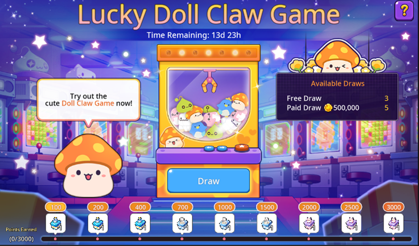 🕹 Lucky Doll Claw Game