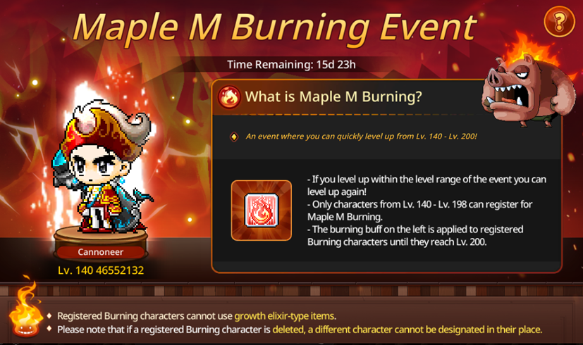 🔥 Maple M Burning Event