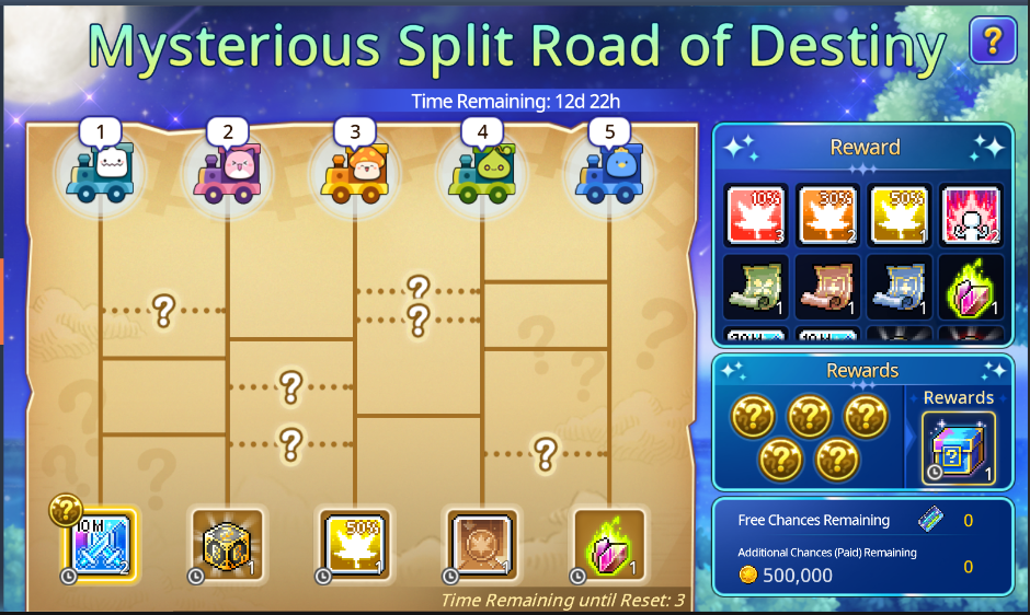 Mysterious Split Road of Destiny
