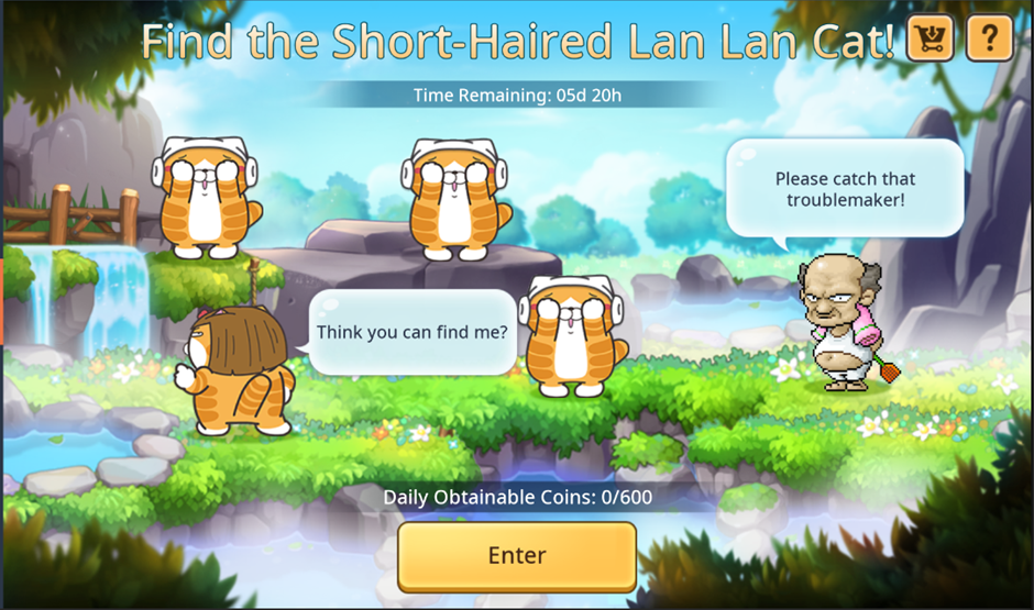 🙀 Find the Short-Haired Lan Lan Cat!