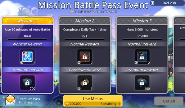 Mission Battle Pass Event Ⅱ 📜🏹