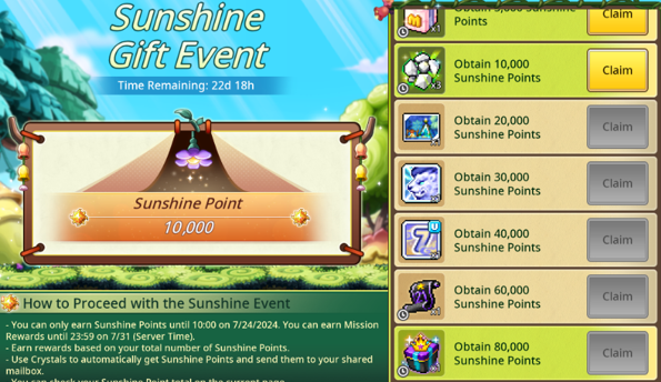 Sunshine Gift Event 🎁