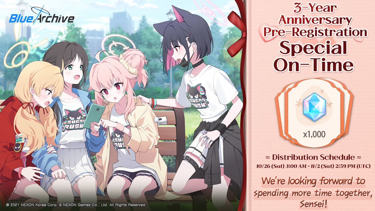 3-Year Anniversary Pre-Registration Special On-Time