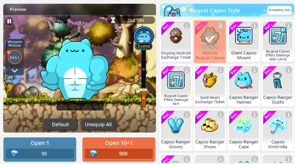 Bugcat Capoo Style & Reward Points Event