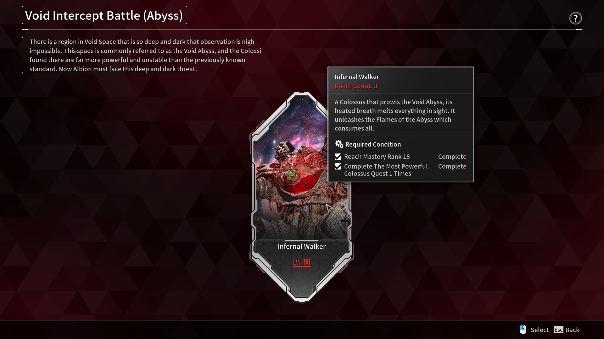 Combat d'interception du Néant