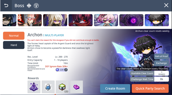 📜 02.12/13 Patch Notes (New Boss: Archon, Starlight Symphony Part 2 ...