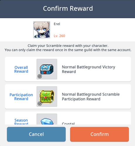 07-3 Guild Scramble Reward and Other Functions