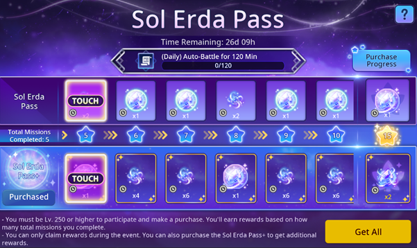 💧Sol Erda Pass💧
