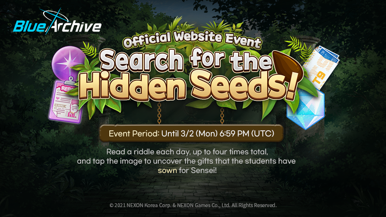 Website Event: Search for the Hidden Seeds!